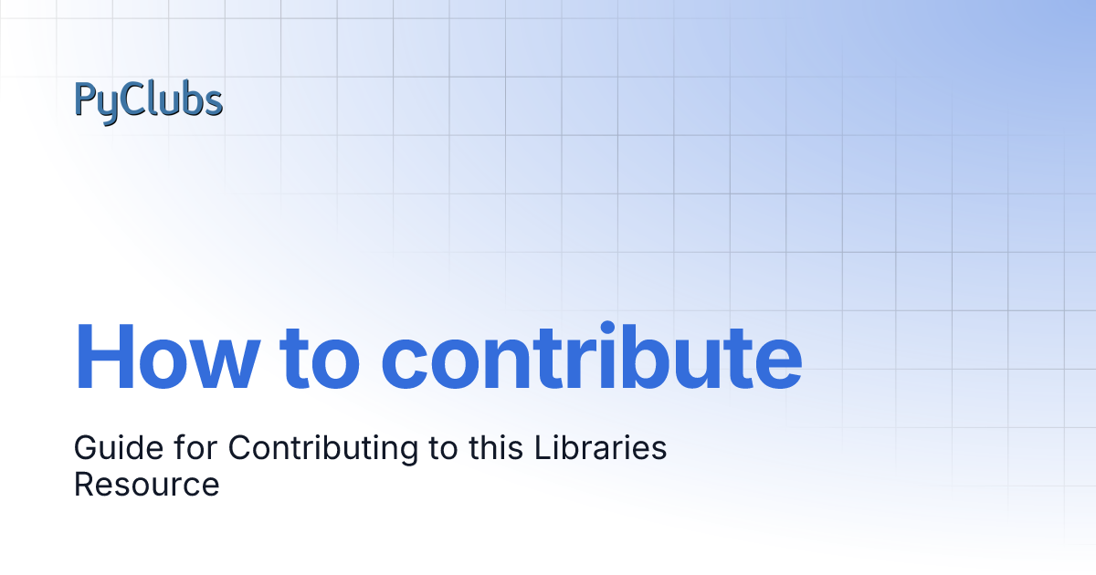 How to contribute | Python across all Disciplines